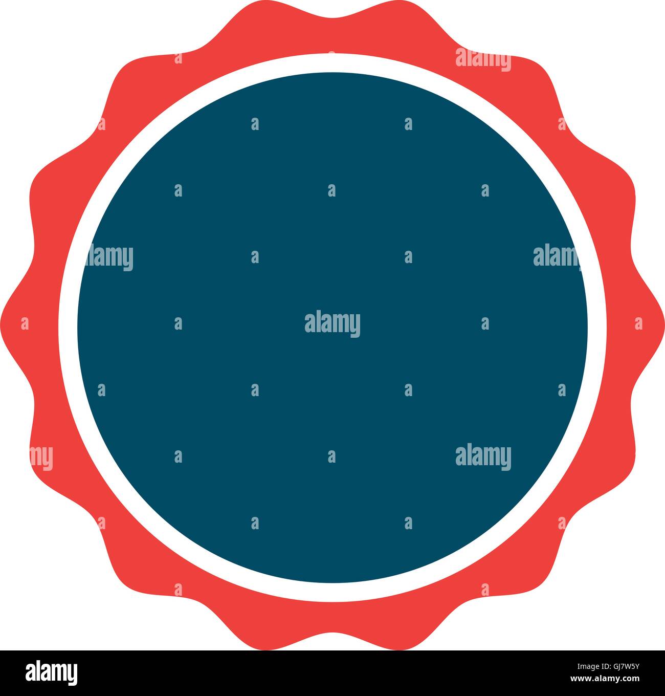 circle seal frame icon Stock Vector Image & Art - Alamy