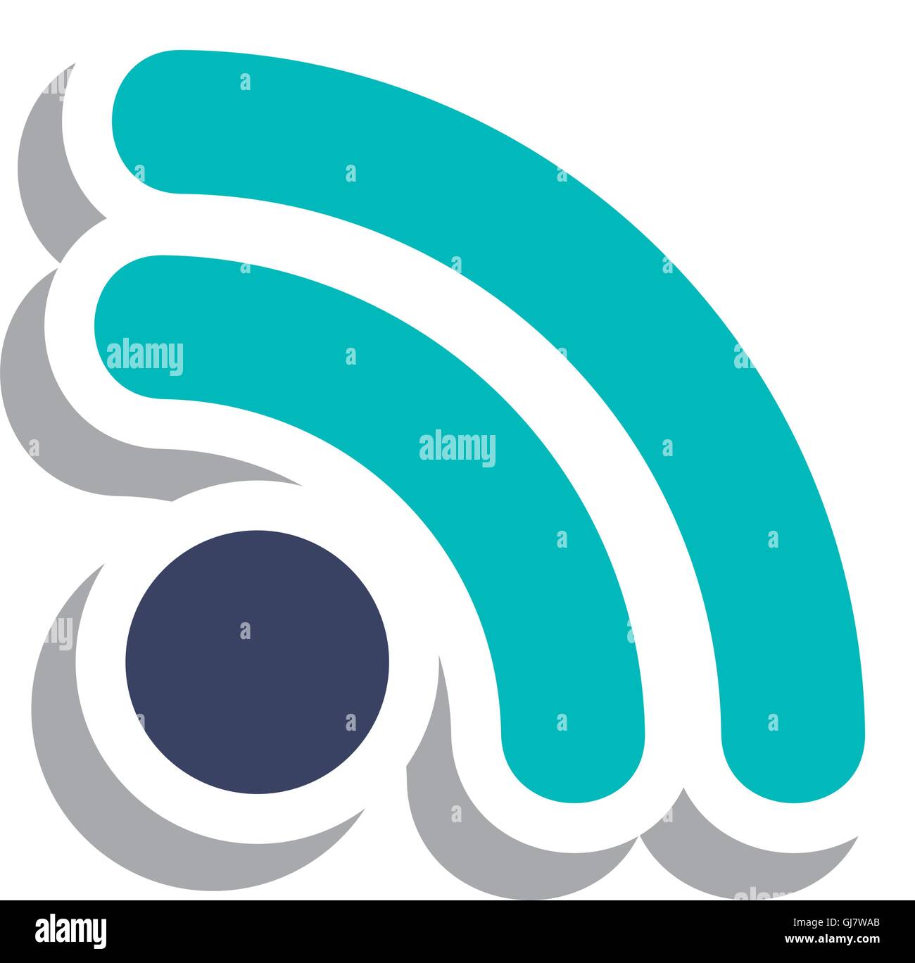 wifi waves signal icon Stock Vector Image & Art - Alamy