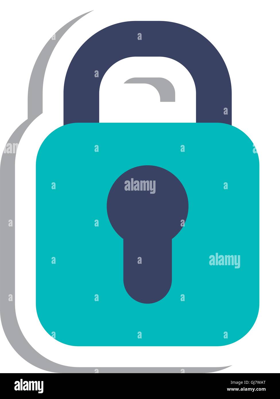 safe secure padlock security isolated icon Stock Vector Image & Art - Alamy