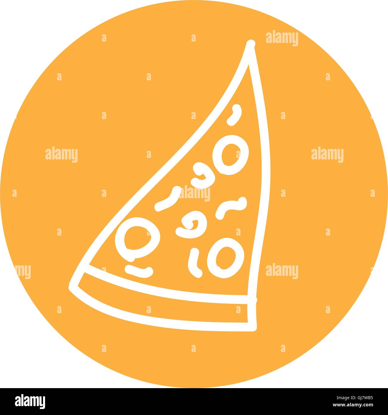 delicious pizza fast food icon Stock Vector Image & Art - Alamy