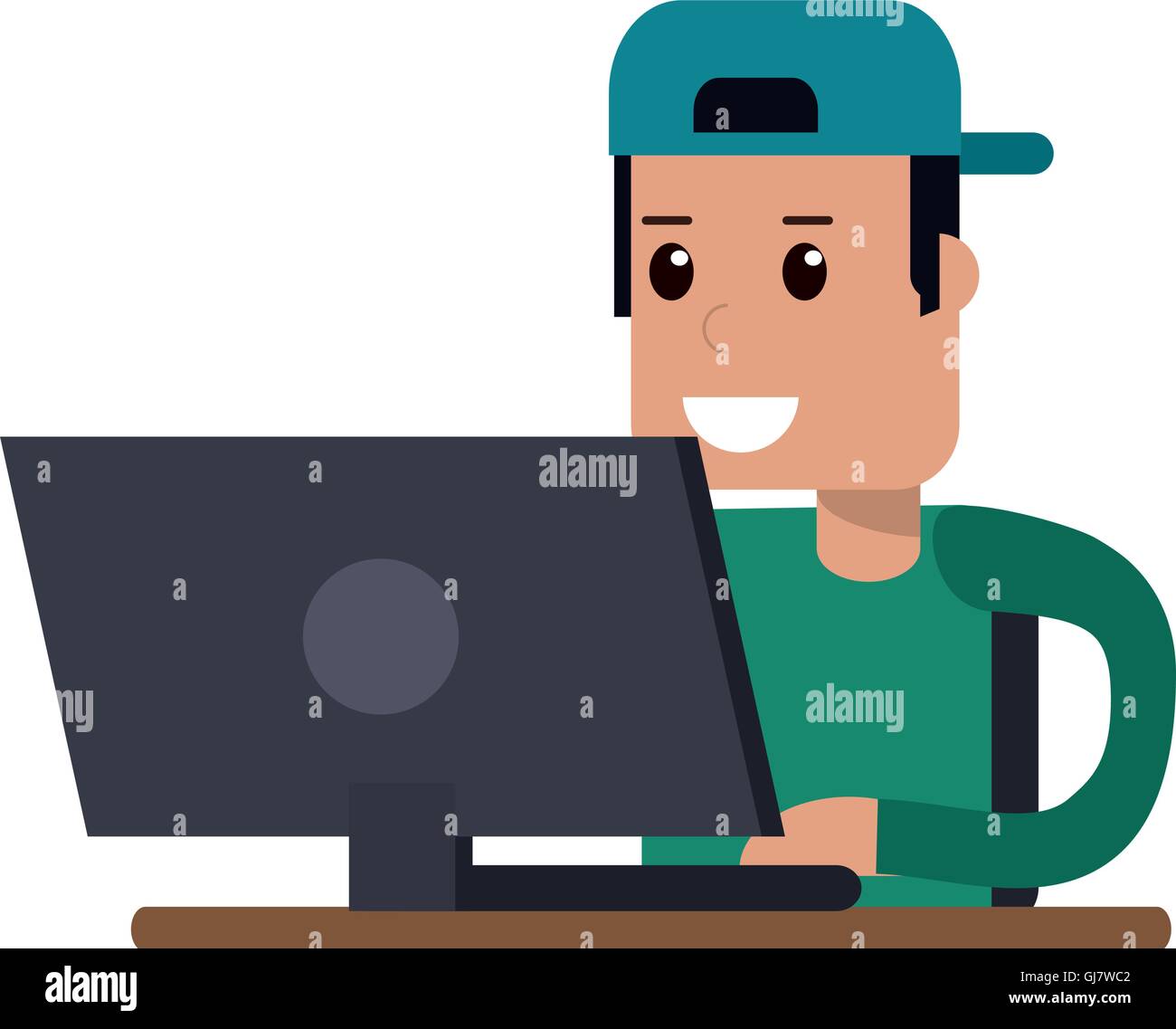person using laptop icon Stock Vector Image & Art - Alamy