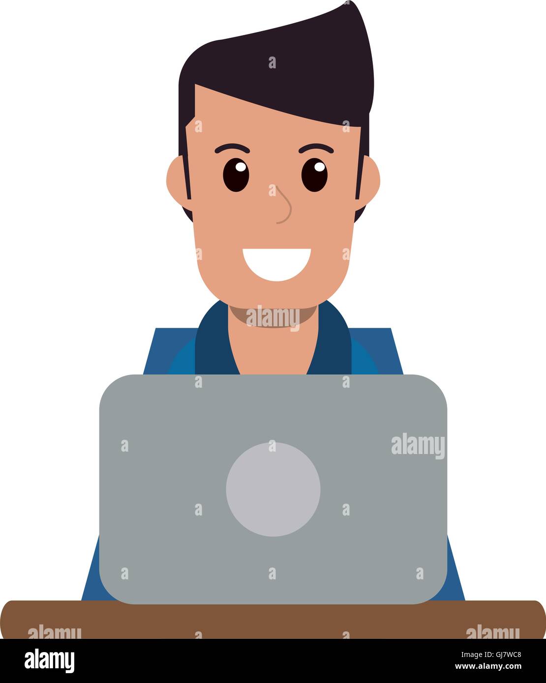 person using laptop icon Stock Vector Image & Art - Alamy