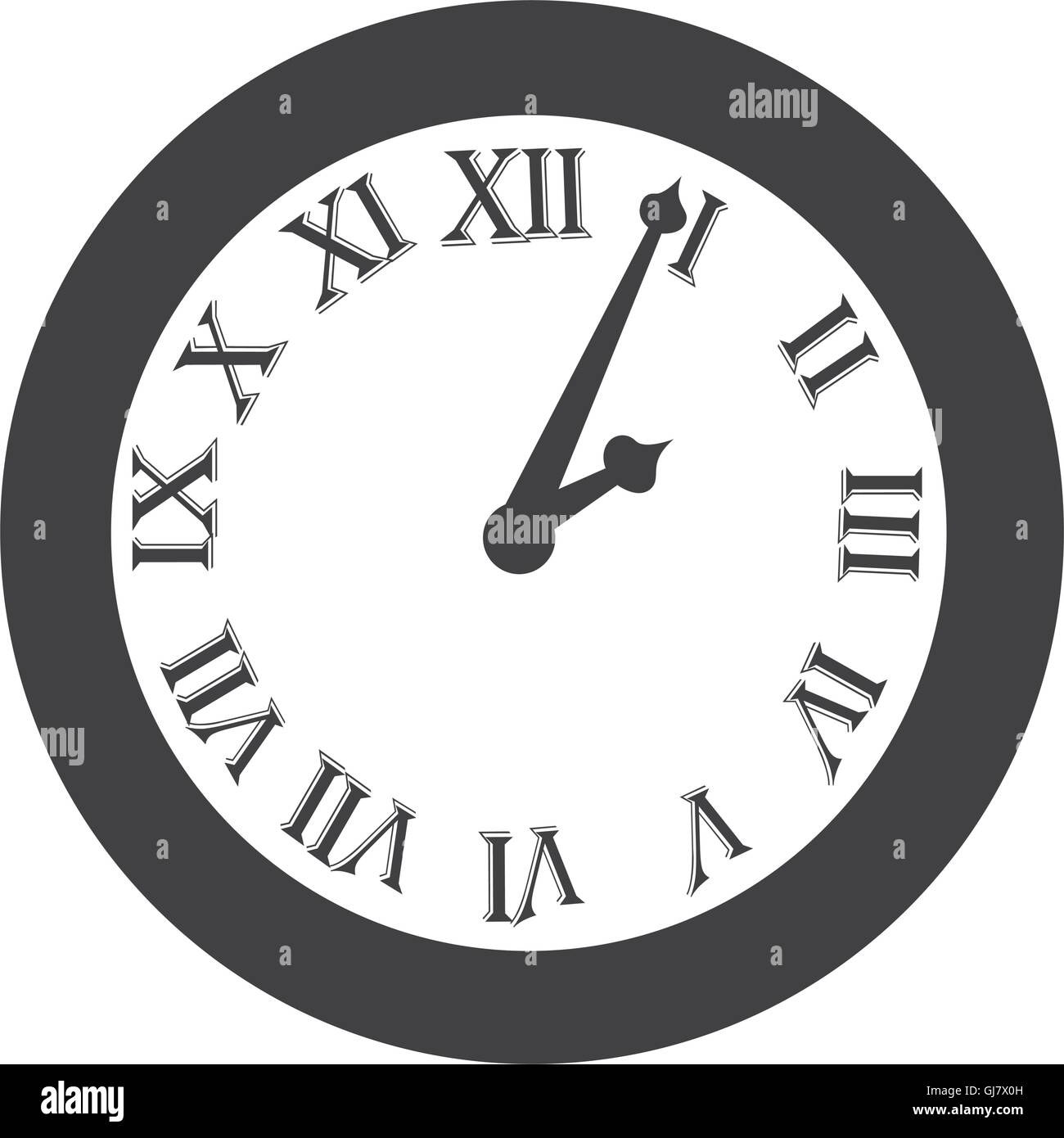 time clock roman numbers Stock Vector Image & Art - Alamy