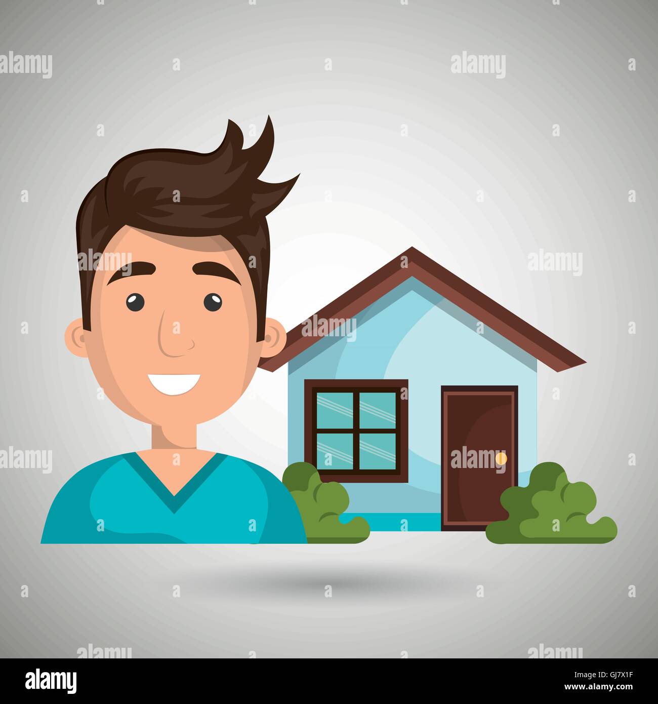 man house estate icon Stock Vector Image & Art - Alamy