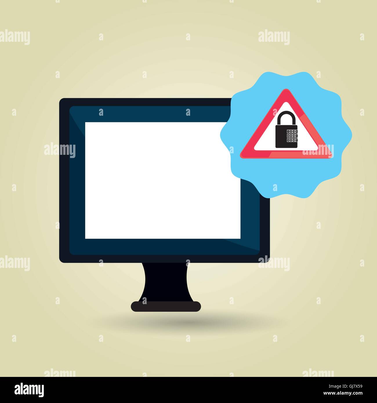 laptop virus safe symbol Stock Vector Image & Art - Alamy