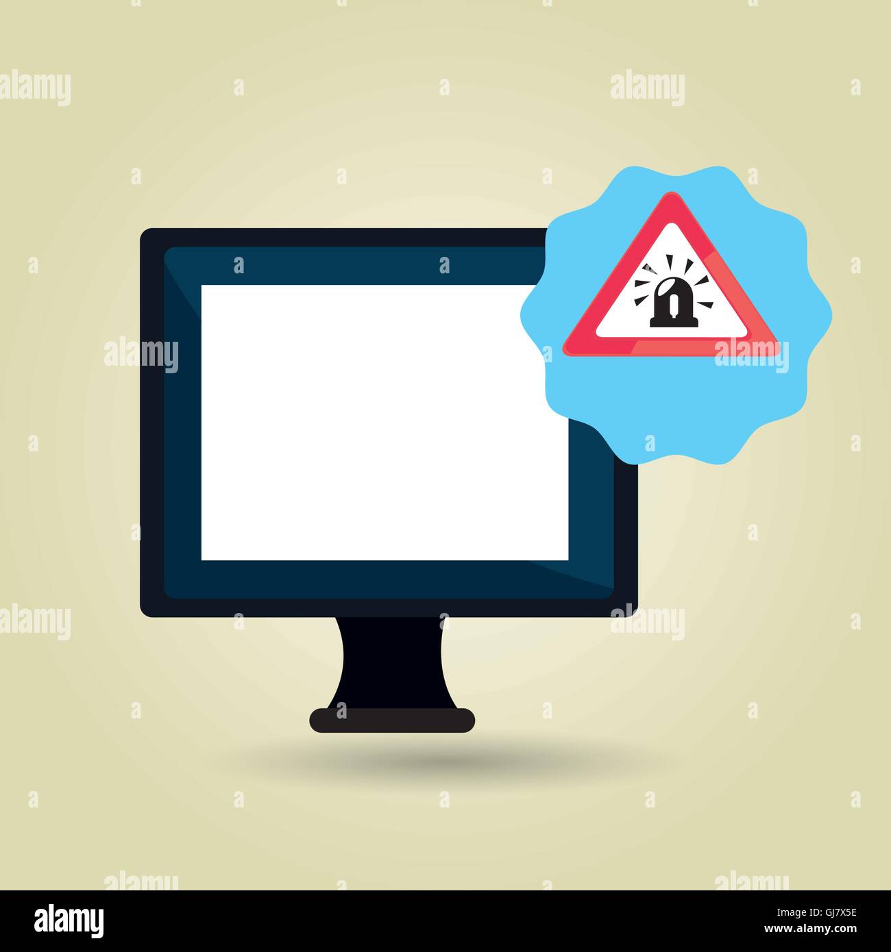 laptop virus safe symbol Stock Vector Image & Art - Alamy