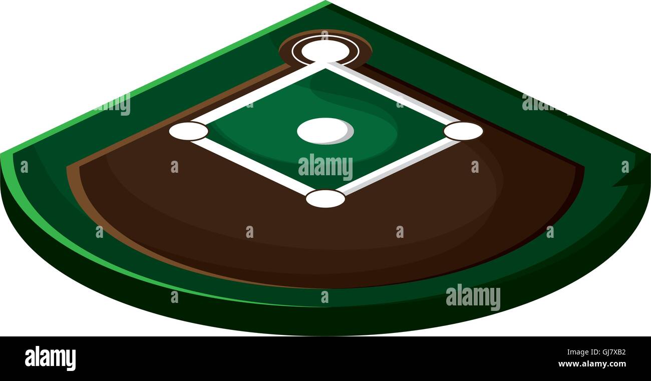 baseball field icon Stock Vector Image & Art - Alamy