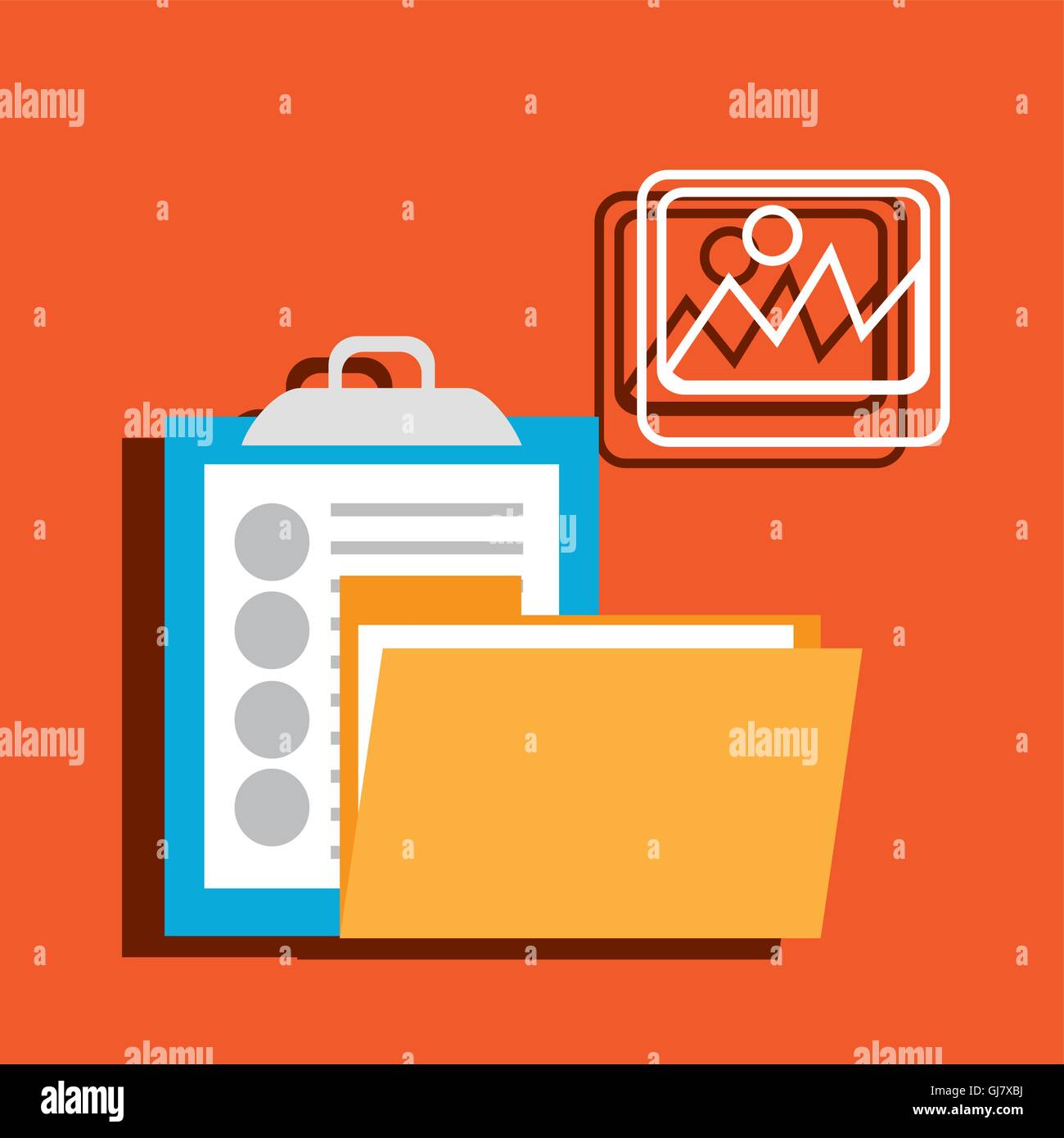 folder clipboard web icon Stock Vector Image & Art - Alamy