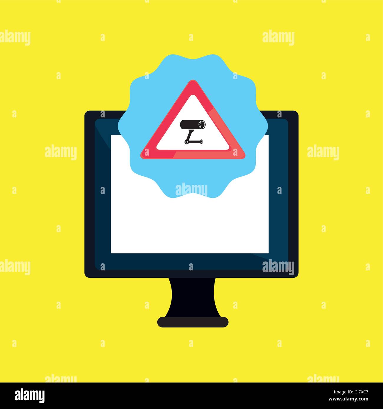 laptop virus safe symbol Stock Vector Image & Art - Alamy