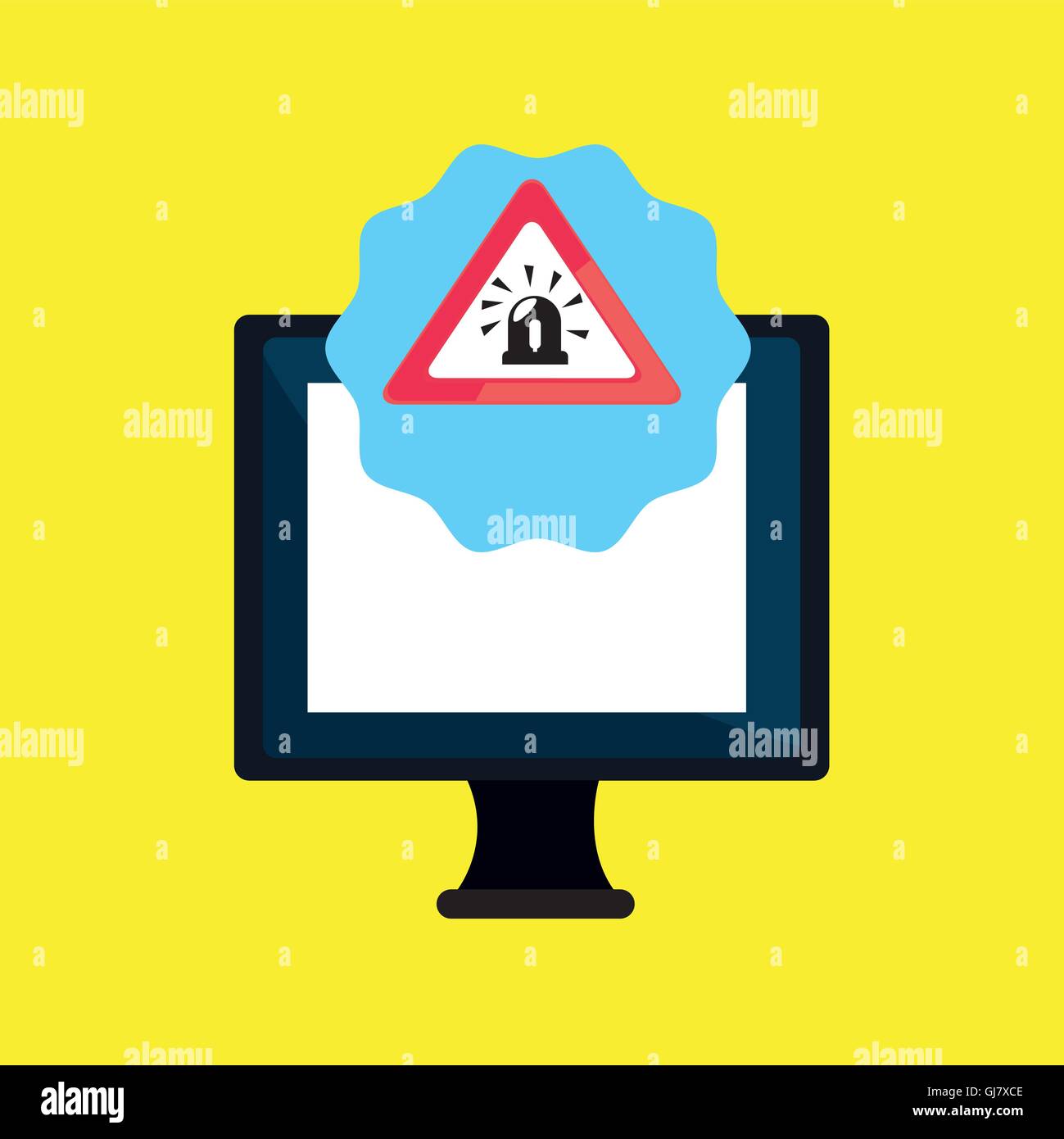 laptop virus safe symbol Stock Vector Image & Art - Alamy