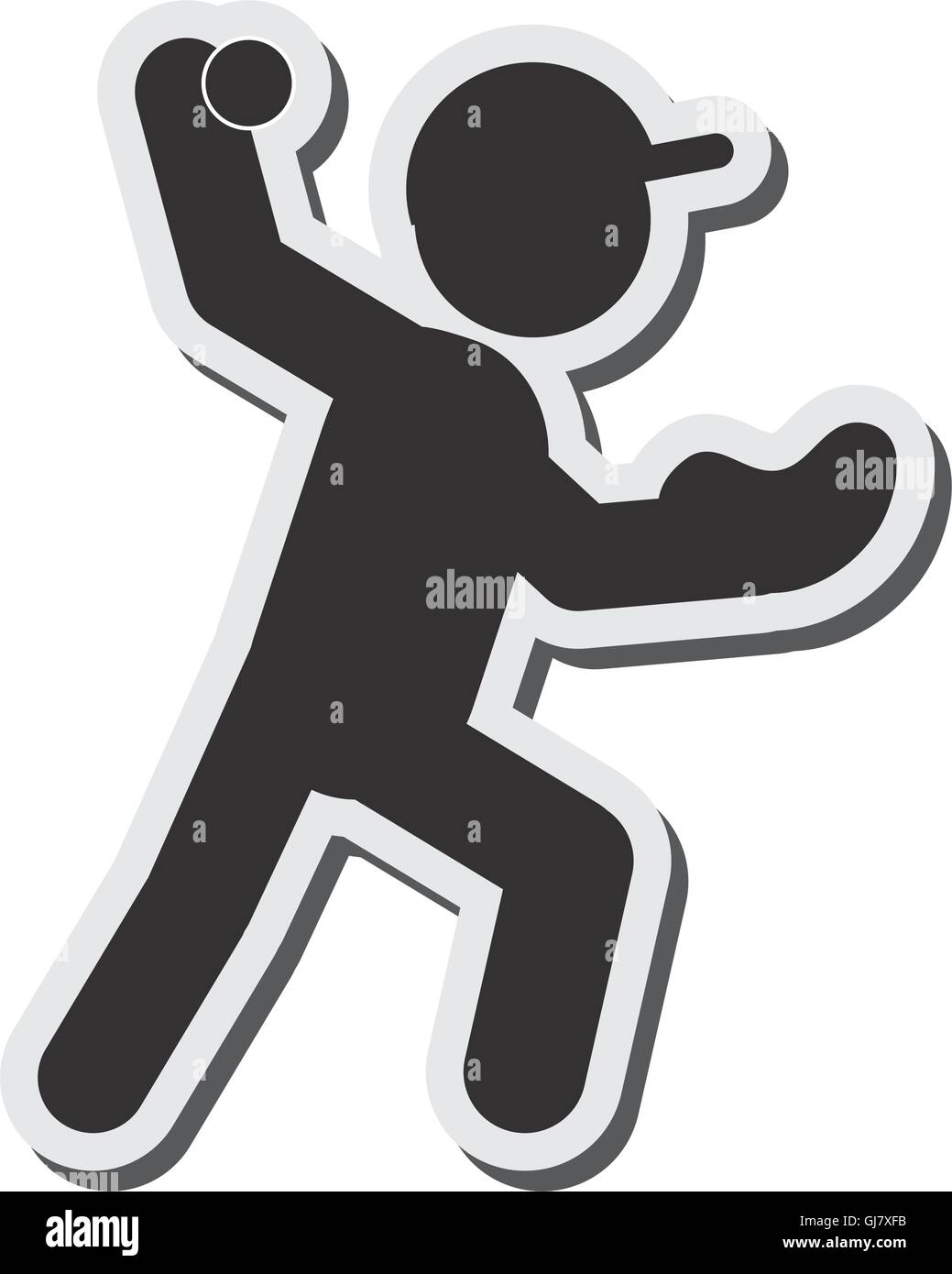 baseball pictogram icon Stock Vector Image & Art - Alamy