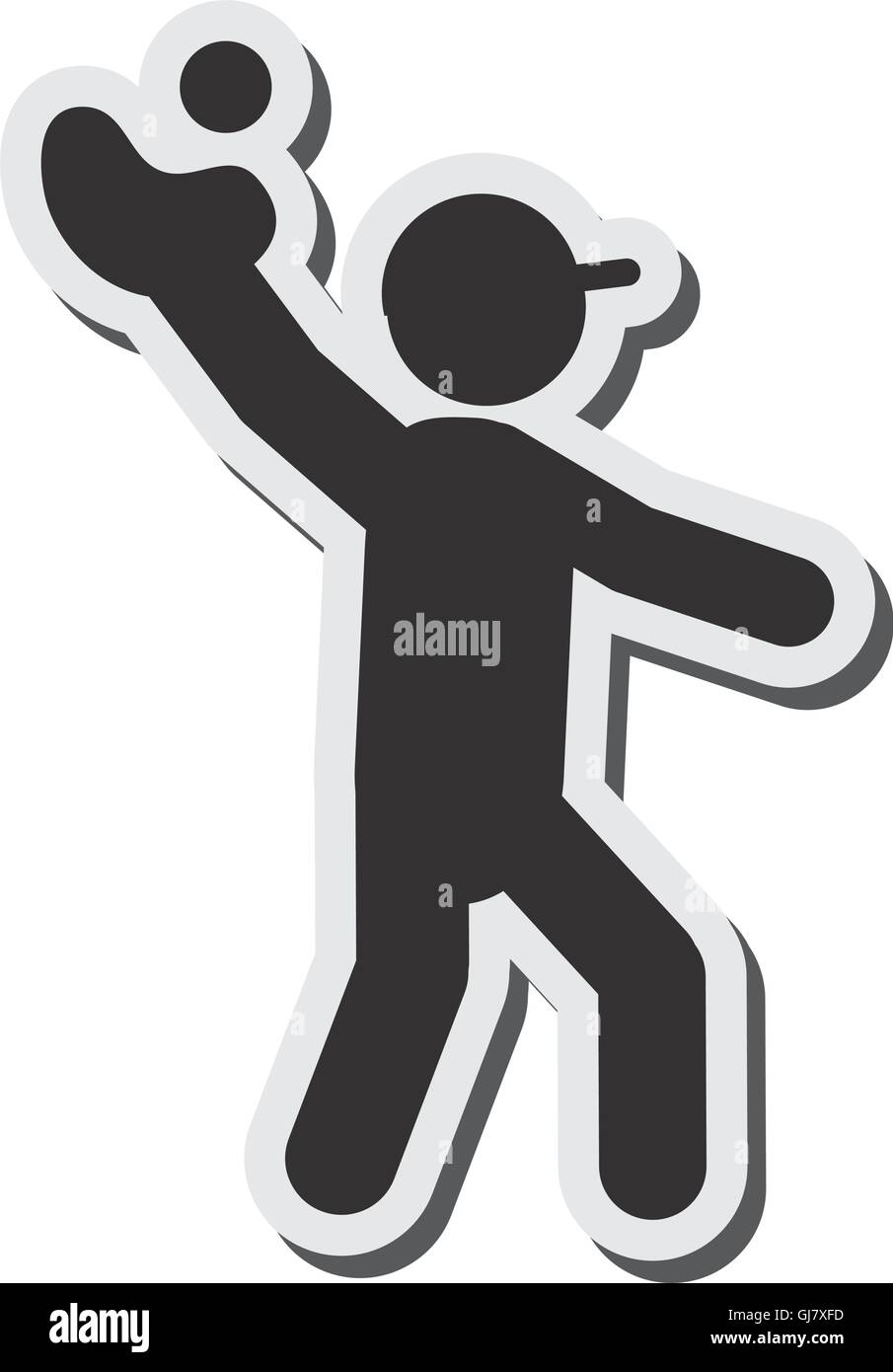 baseball pictogram icon Stock Vector Image & Art - Alamy