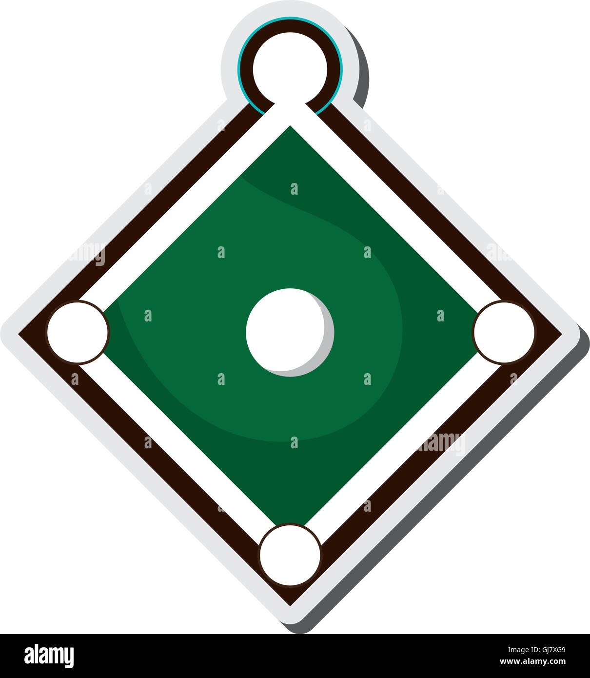 baseball field icon Stock Vector Image & Art - Alamy