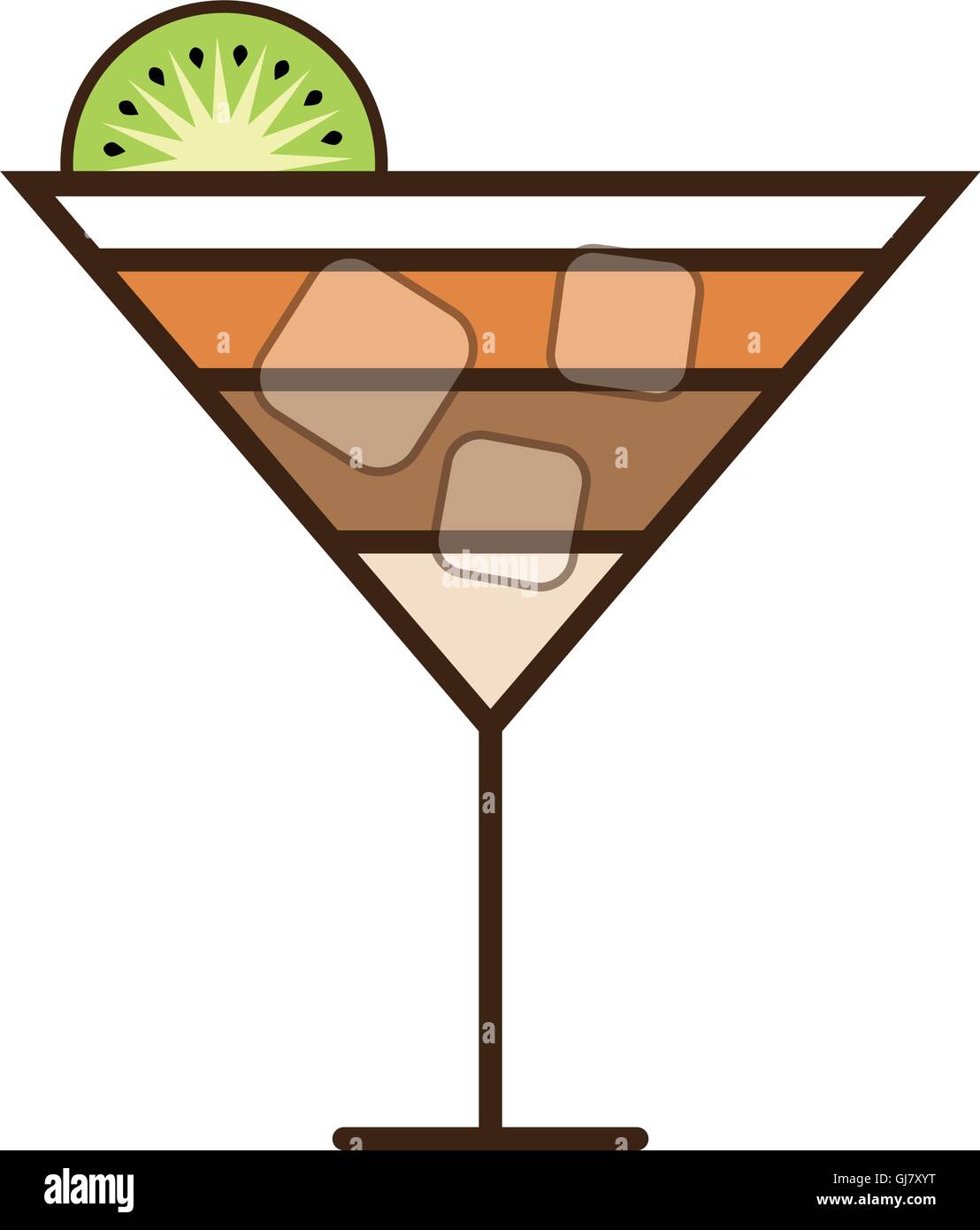 Kiwi icon vector presentation Stock Vector Images - Alamy