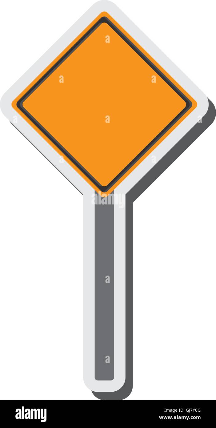 blank yellow street sign icon Stock Vector Image & Art - Alamy