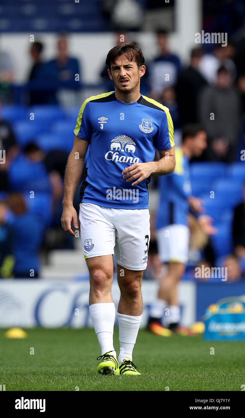 Everton's Leighton Baines during the Premier League match at Goodison ...