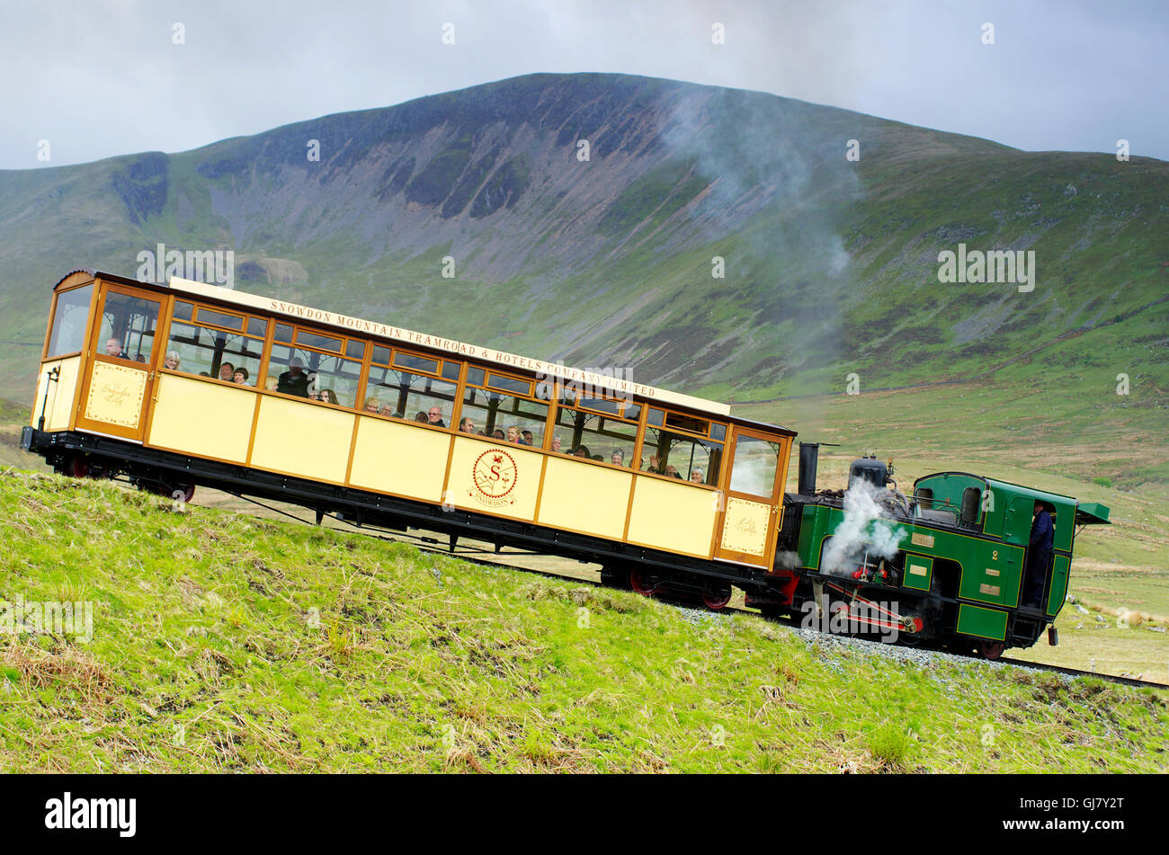 Snowdon Mountain Railway, Heritage Train Stock Photo - Alamy