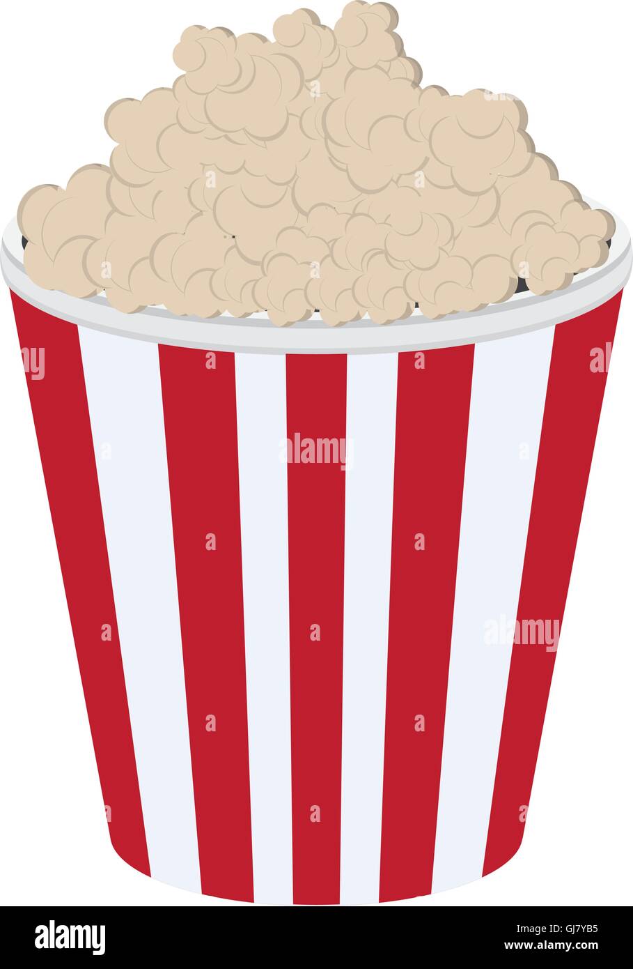 striped popcorn bag icon Stock Vector Image & Art - Alamy