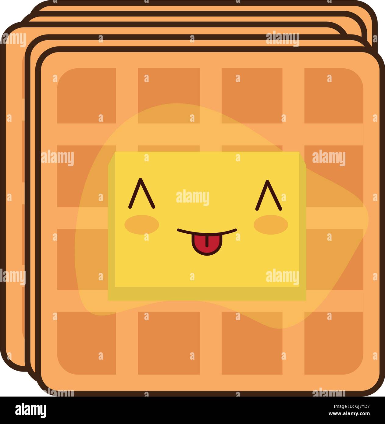 Waffle breakfast food menu icon Stock Vector Image & Art - Alamy