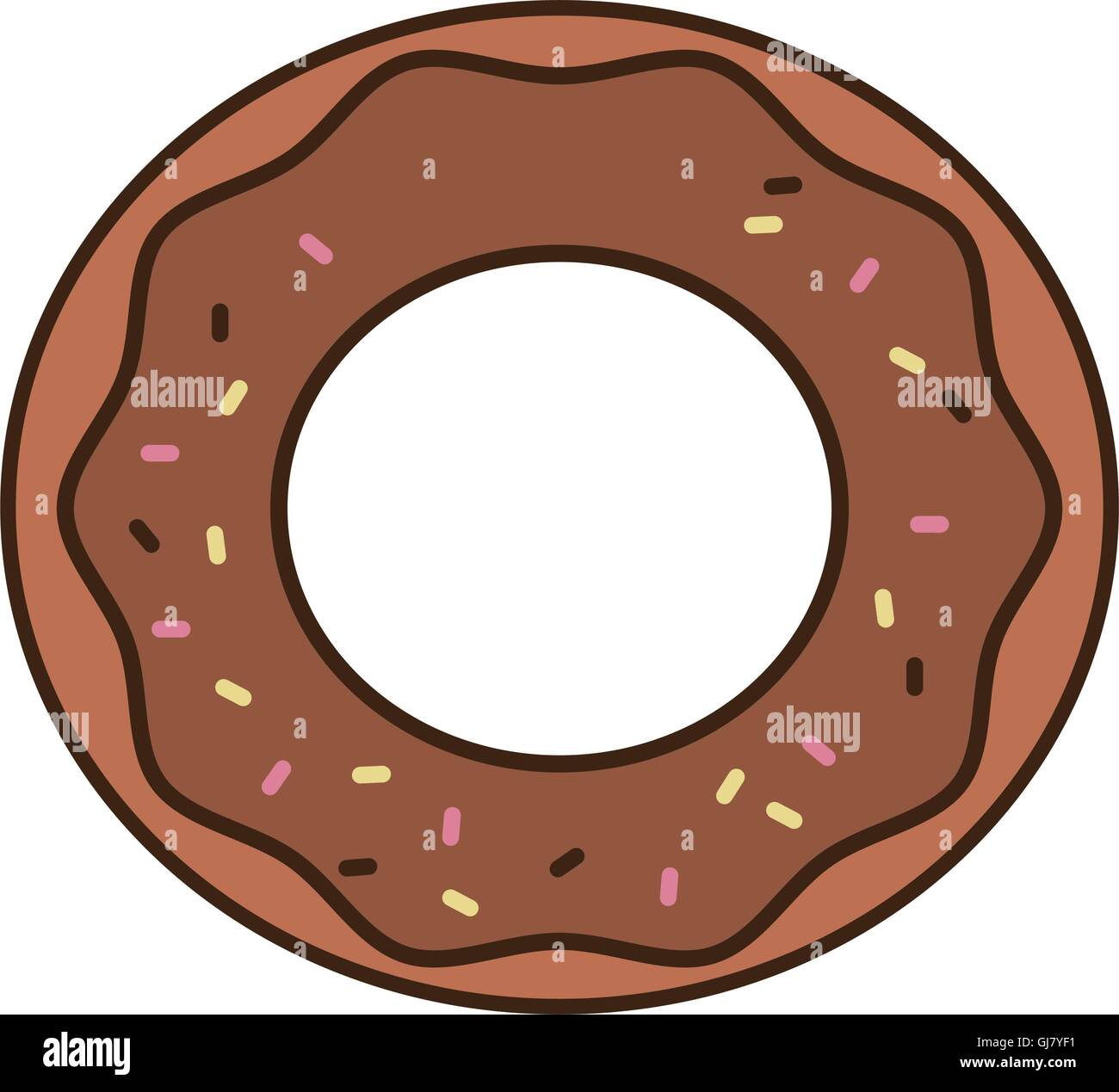 donut breakfast food menu icon Stock Vector Image & Art - Alamy