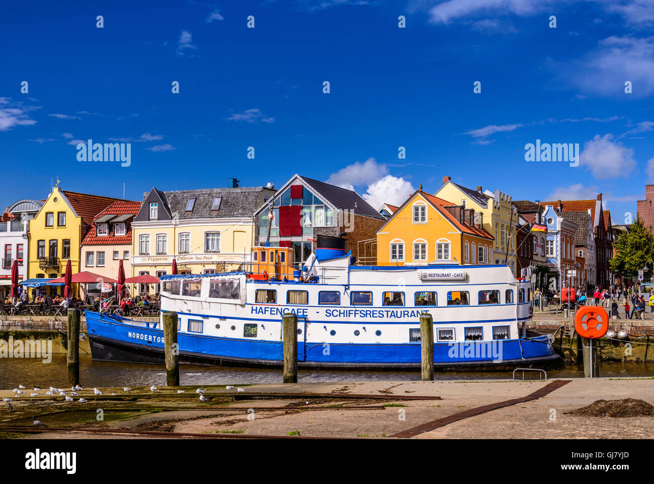 Germany, Schleswig-Holstein, North Frisia, 'Husumer Bucht' (bay), Husum ...