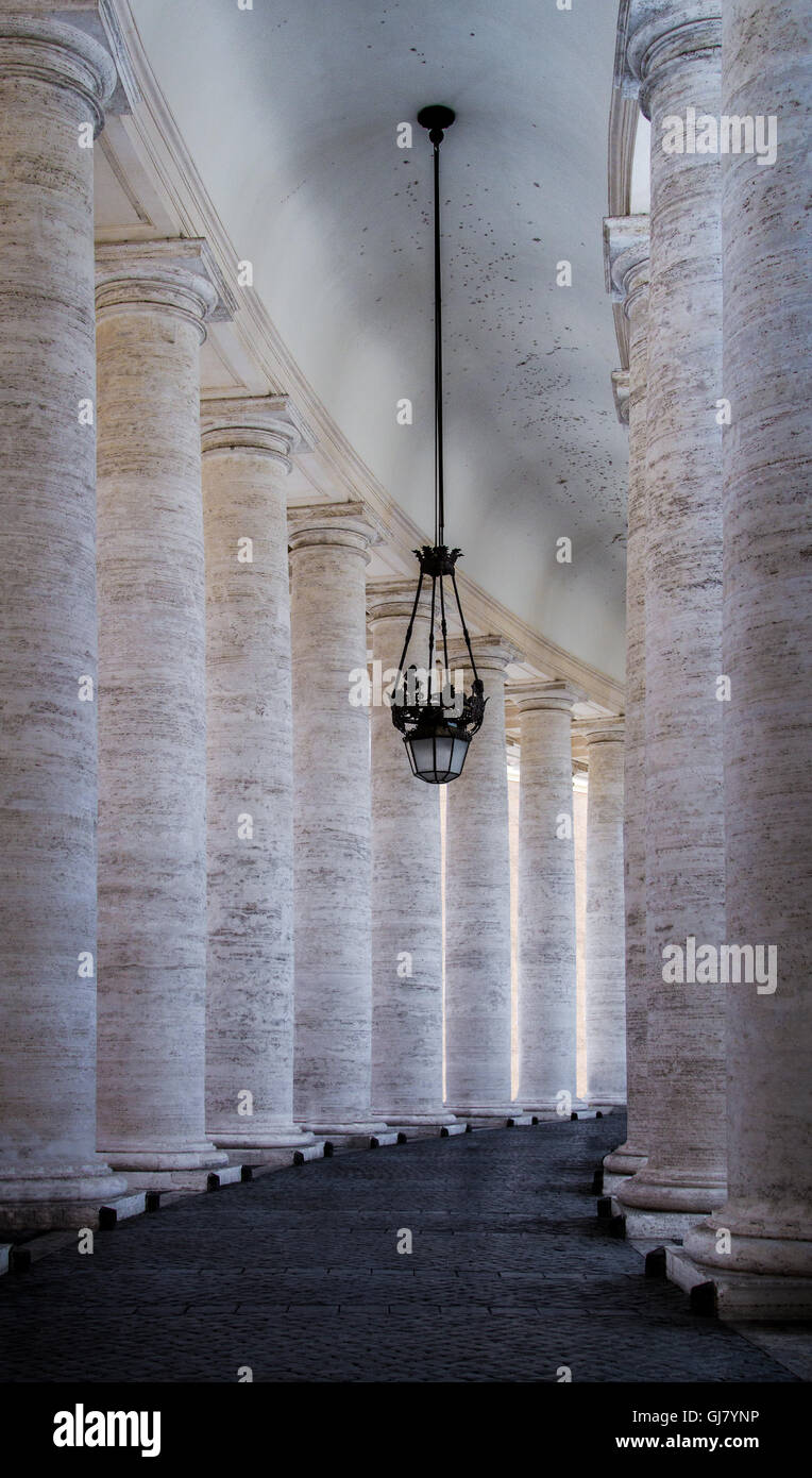 Columns at St Peters Basilica, Rome Stock Photo - Alamy