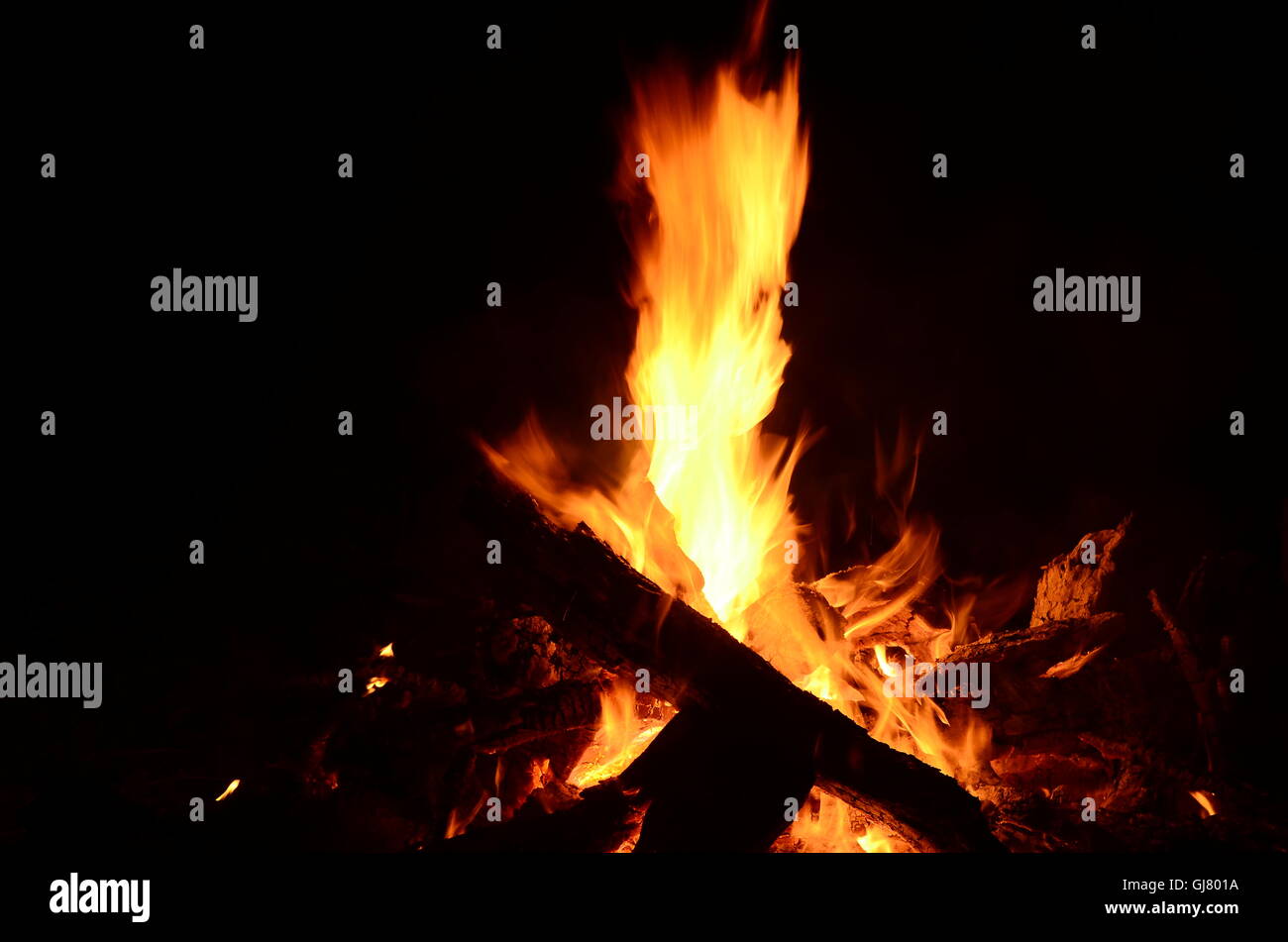 Burning Fire blaze Stock Photo - Alamy