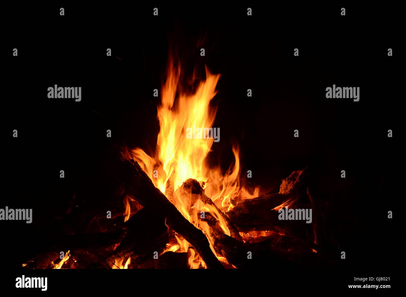 Burning Fire blaze Stock Photo - Alamy