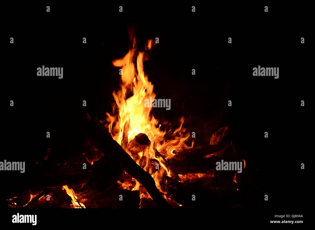 Burning Fire blaze Stock Photo - Alamy