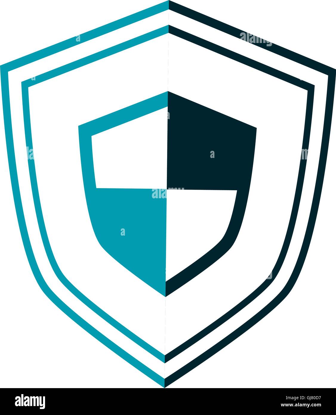 blue shield emblem icon Stock Vector Image & Art - Alamy