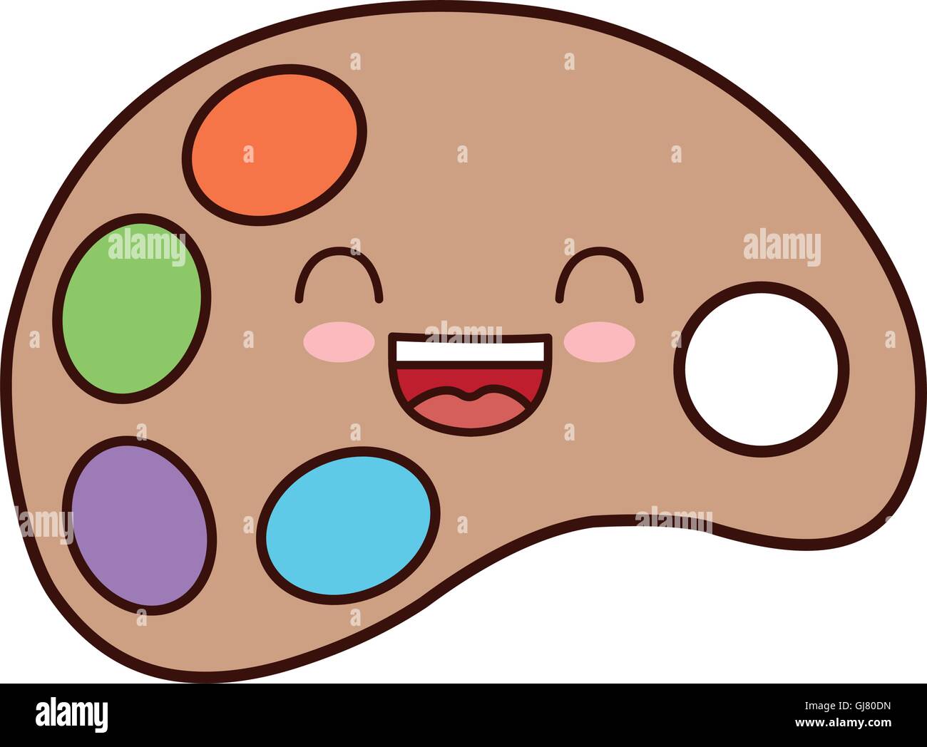 paint palette class school icon Stock Vector Image & Art - Alamy