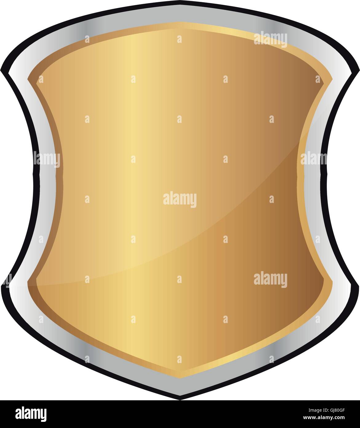Glossy black yellow shield emblem Stock Vector Images - Alamy