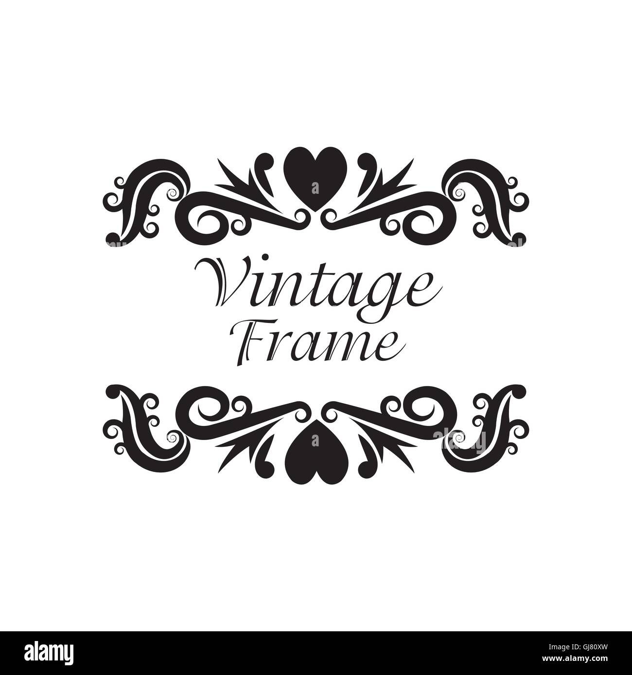 Vintage frame ornament icon Stock Vector Image & Art - Alamy