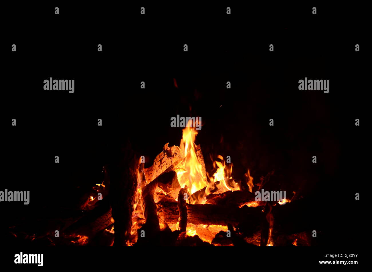 Burning Fire blaze Stock Photo - Alamy
