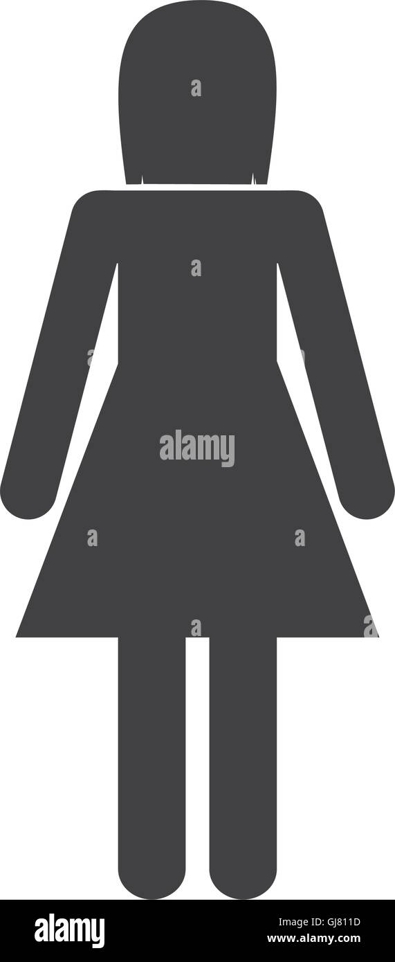 woman female pictogram person people icon Stock Vector Image & Art - Alamy