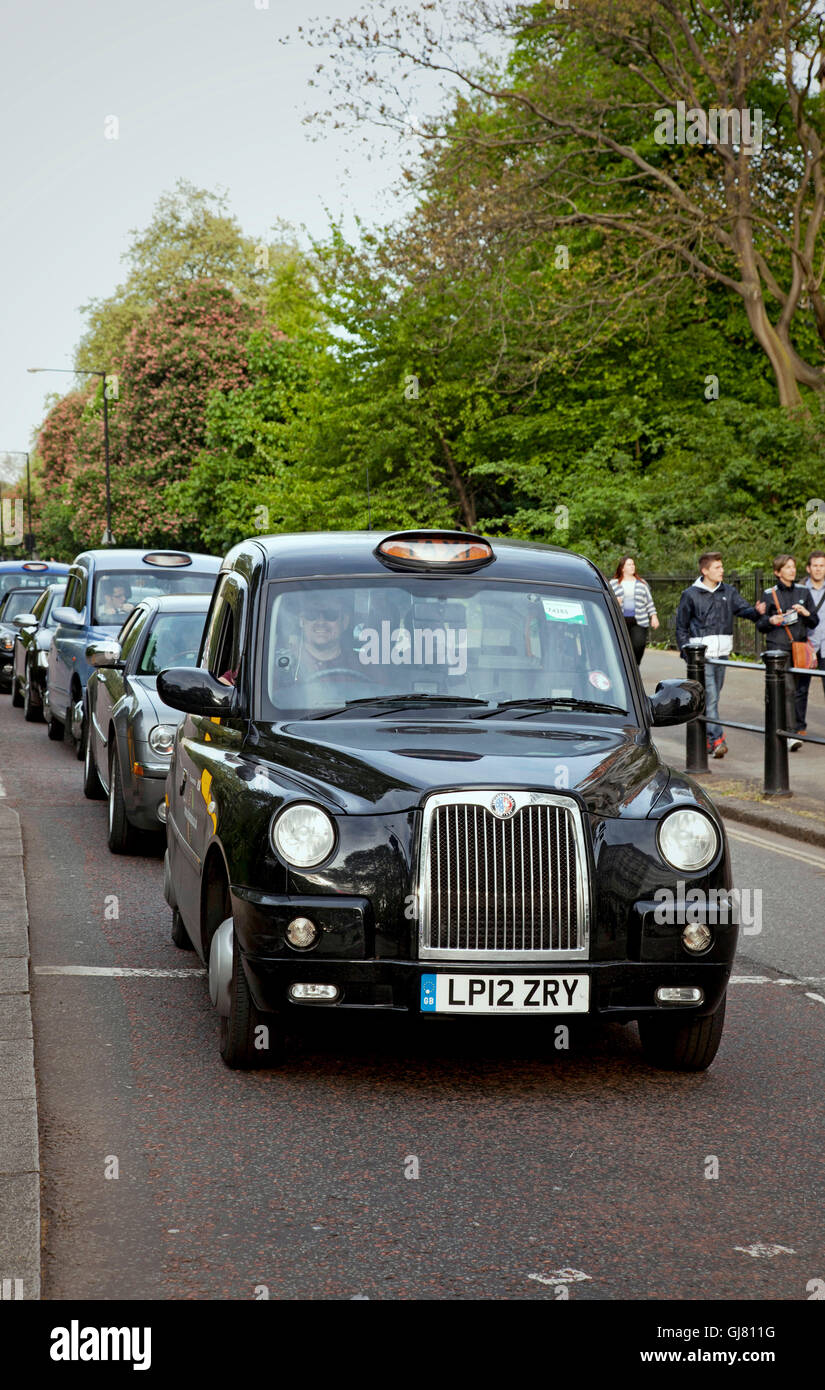 Street, town, taxi, car Stock Photo - Alamy