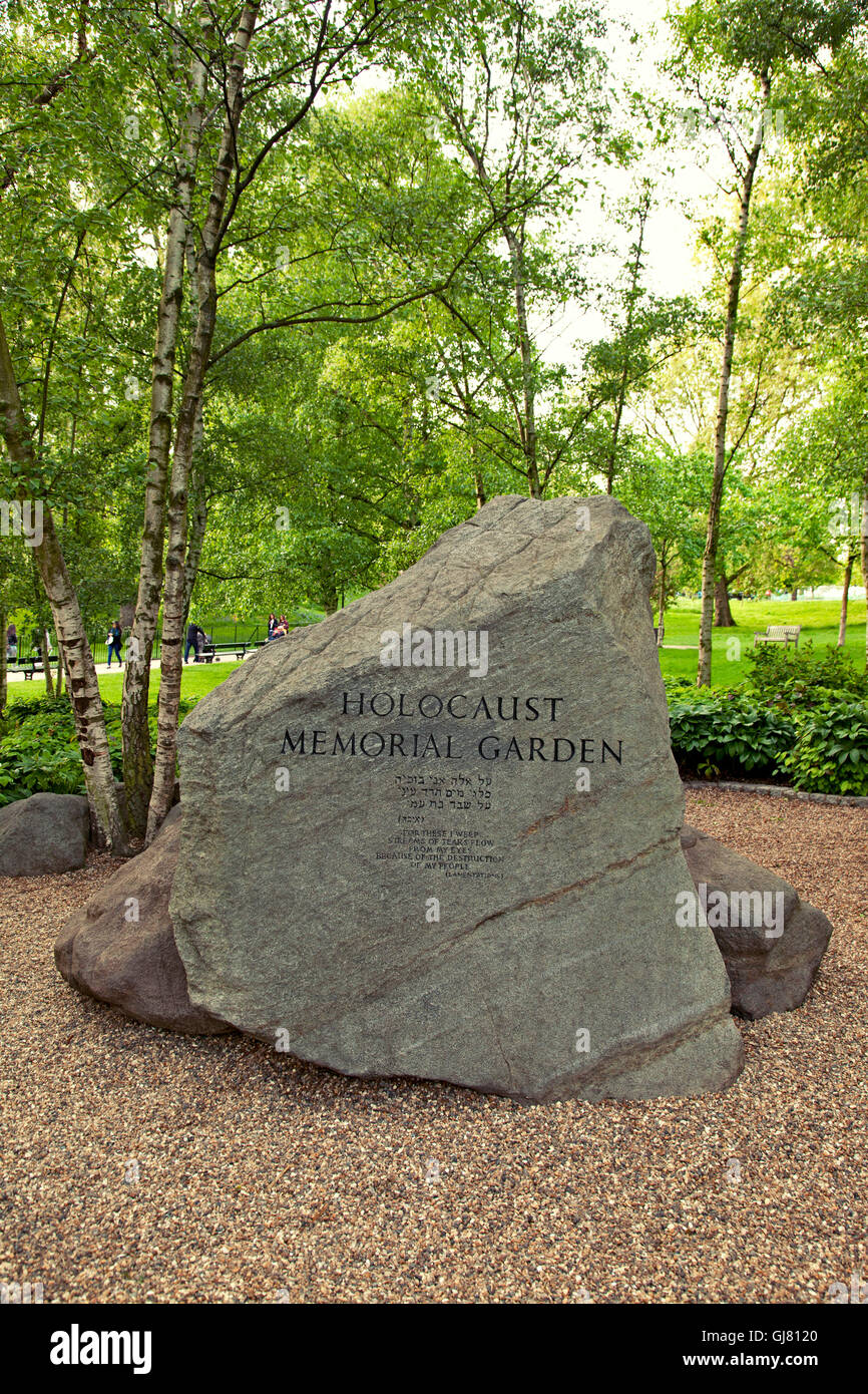 Memorial, stone, trees, inscription Stock Photo - Alamy