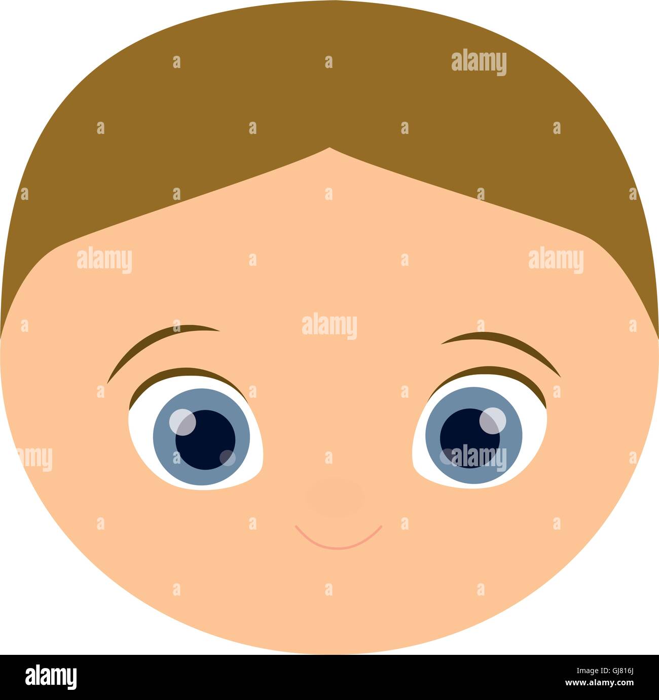 boy kid blond head cartoon icon Stock Vector Image & Art - Alamy