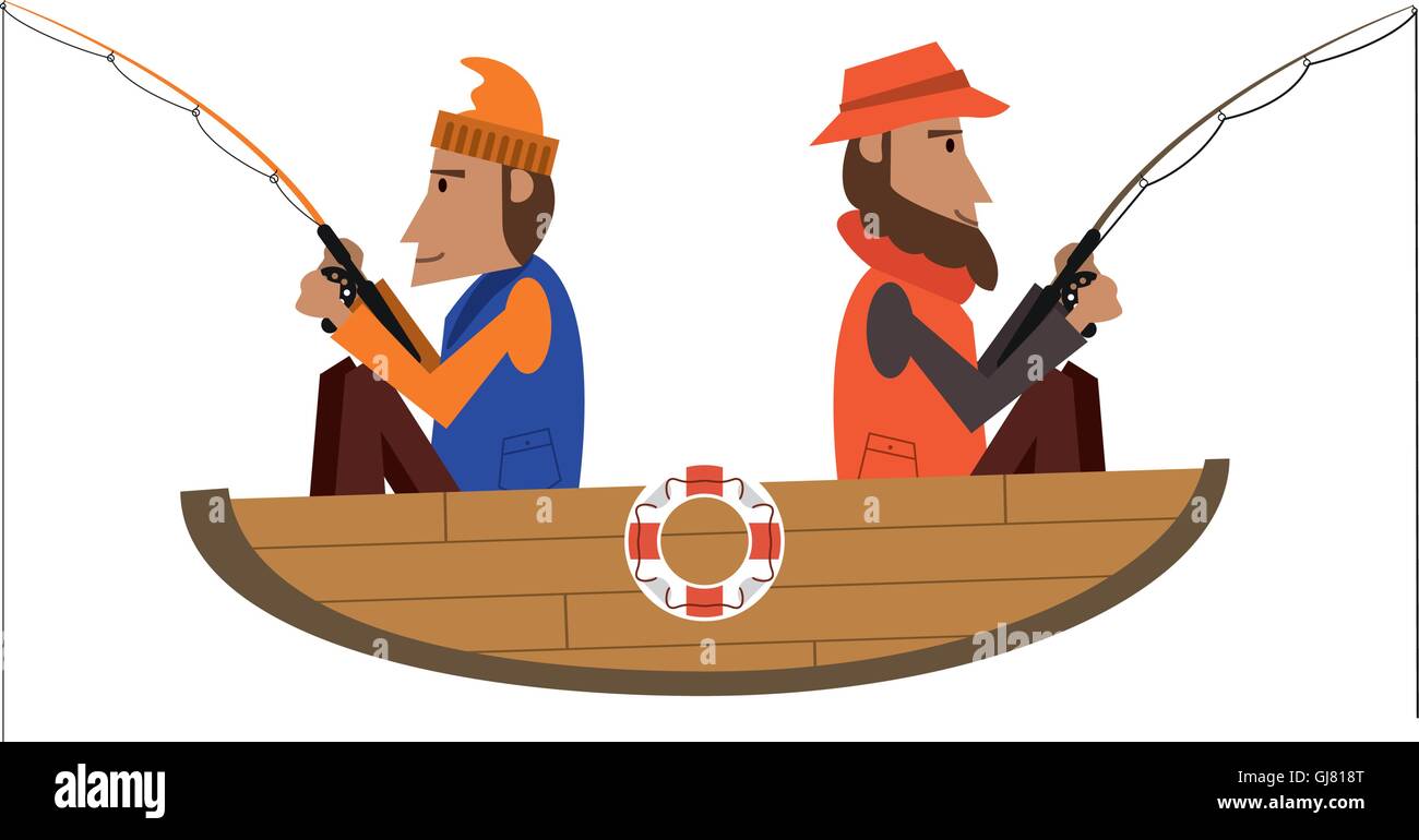 men fishing on boat icon Stock Vector Image & Art - Alamy