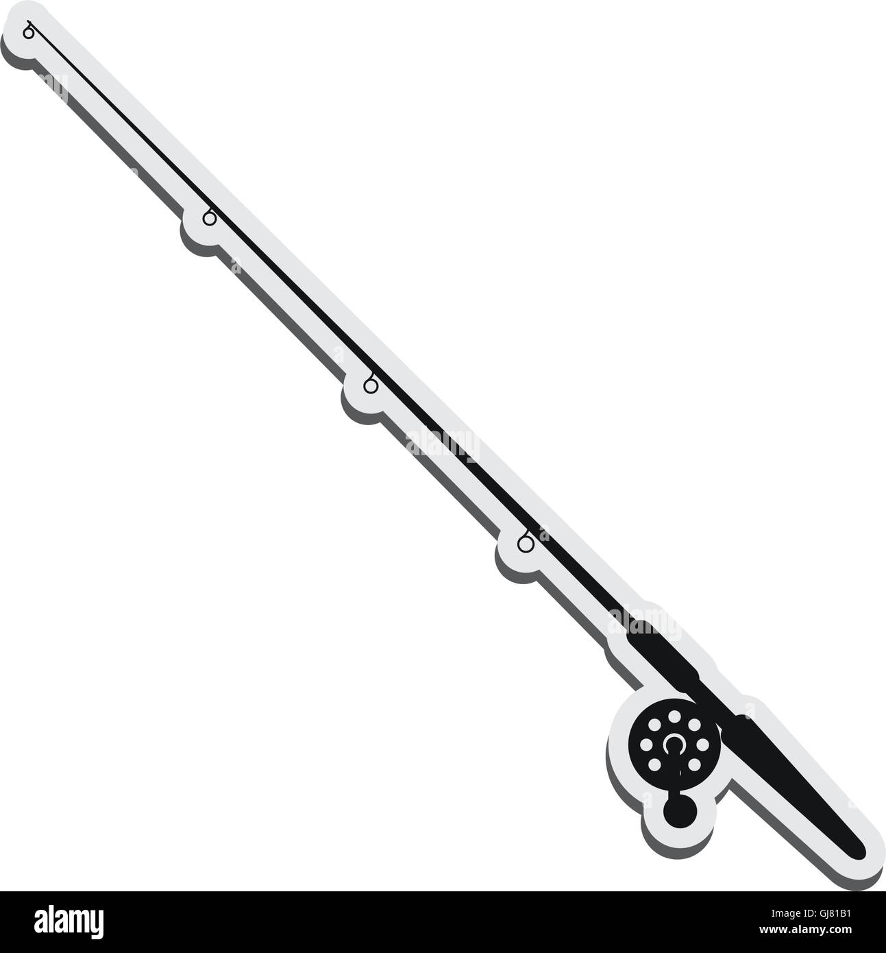 fishing rod icon Stock Vector Image & Art - Alamy