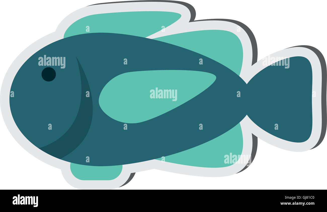 single fish icon Stock Vector Image & Art - Alamy