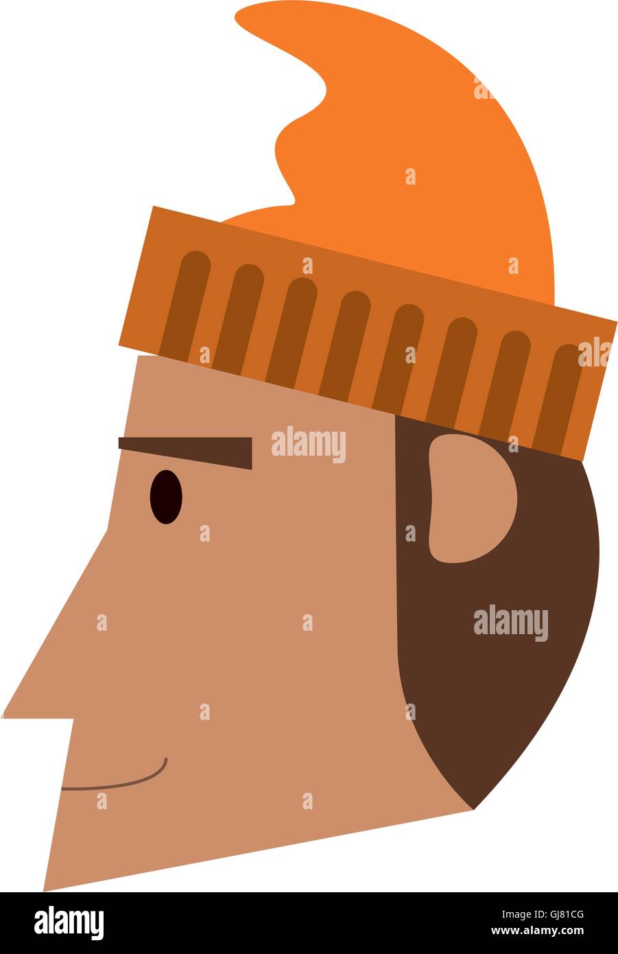 face of man with hat icon Stock Vector Image & Art - Alamy