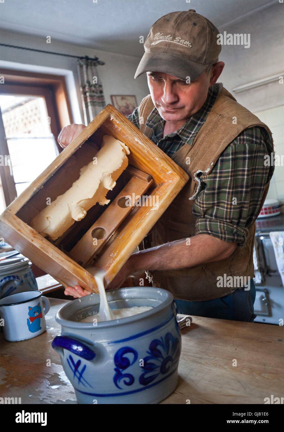 Production of butter Stock Photo - Alamy