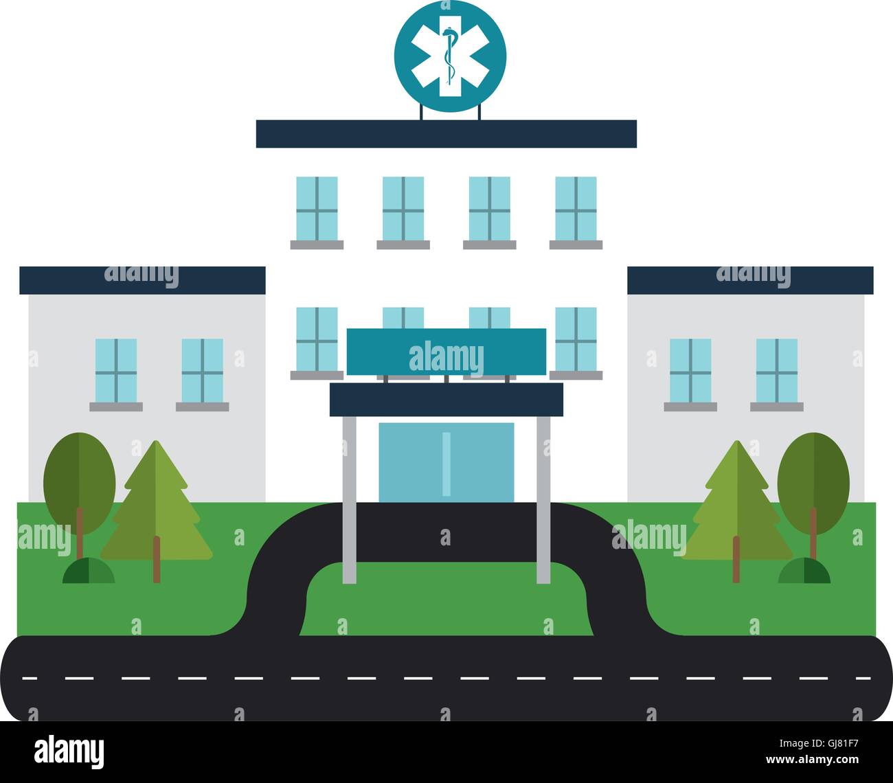 hospital building icon Stock Vector Image & Art - Alamy