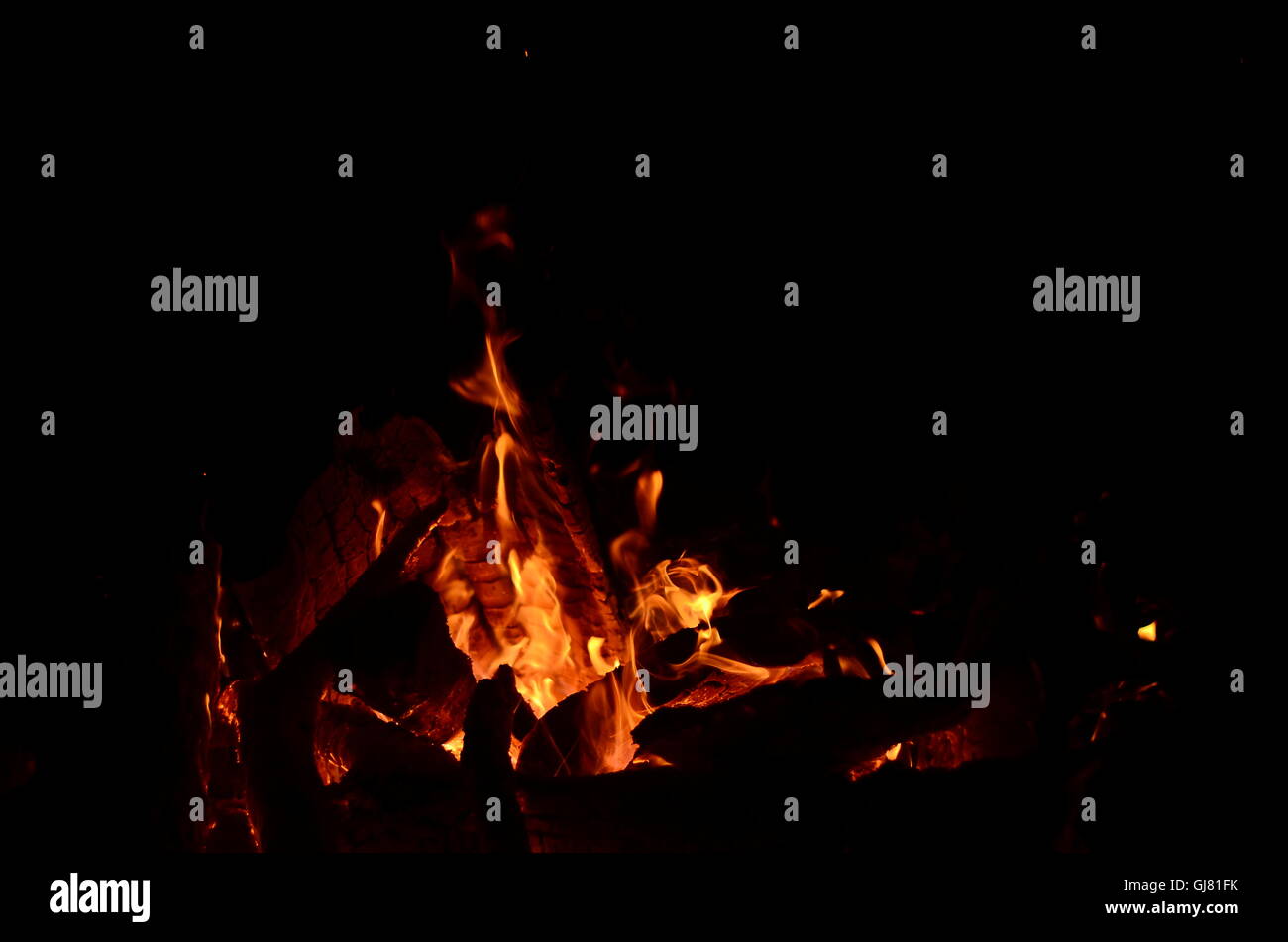 Burning Fire blaze Stock Photo - Alamy