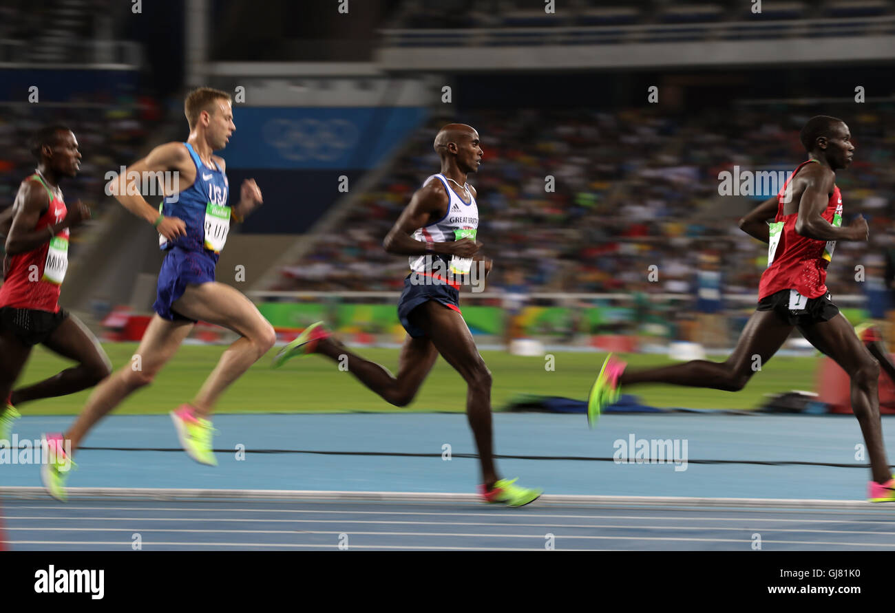 Great Britain's Mo Farah during the Men's 10,000m final at the Olympics ...