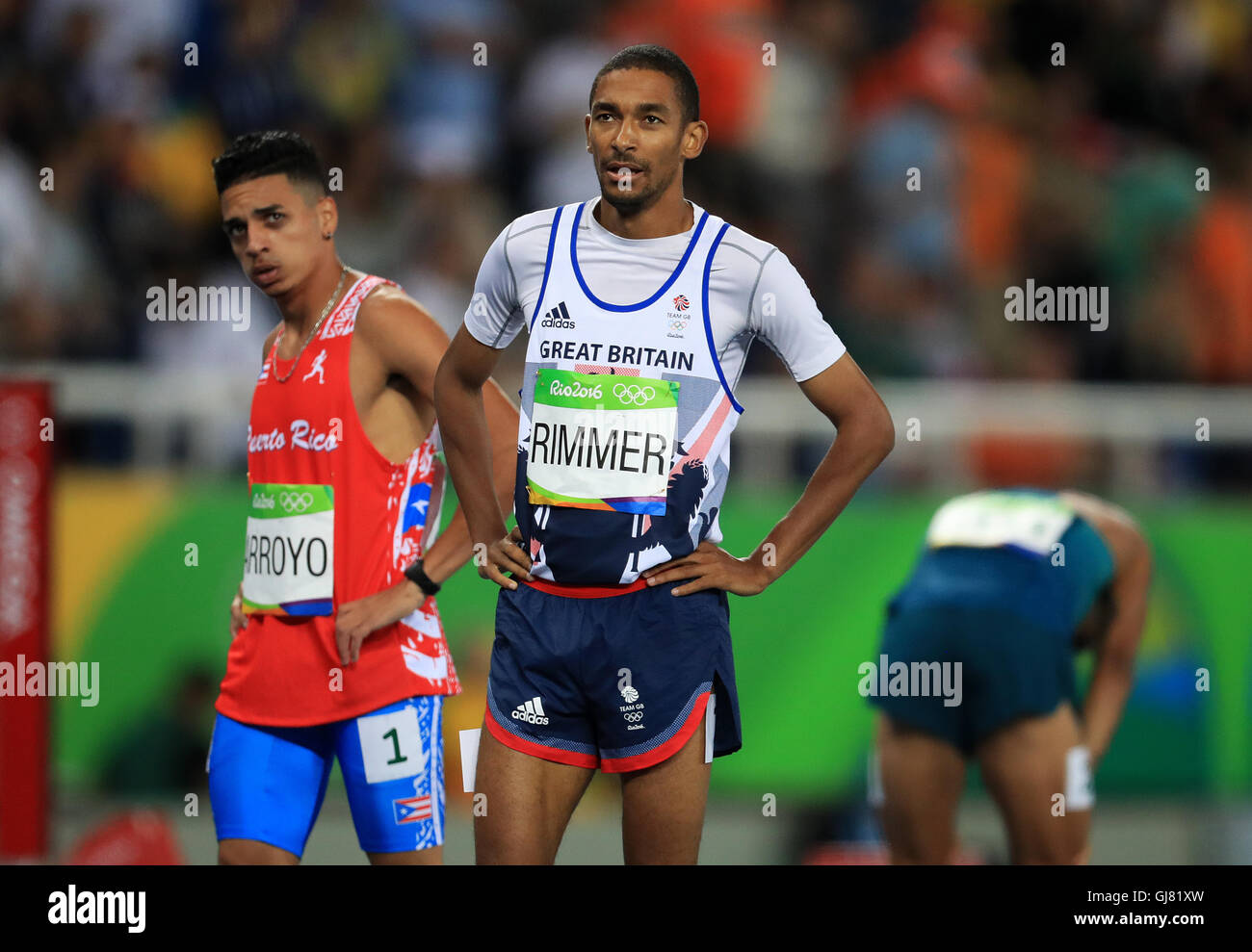 Great Britain's Michael Rimmer after finishing last in the Men's 800m ...