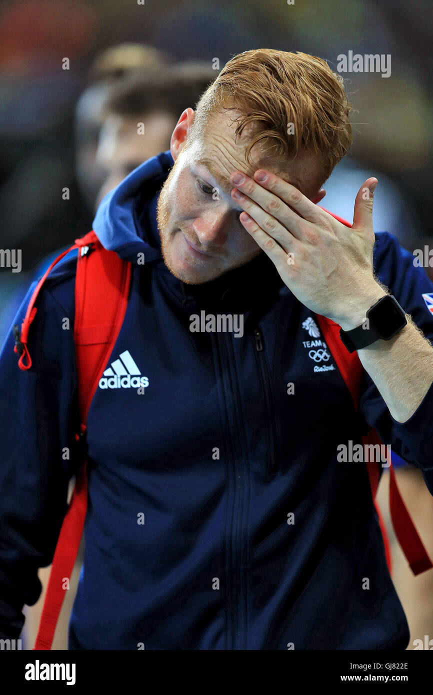 Great Britain's Greg Rutherford after finishing third the Men's Long ...