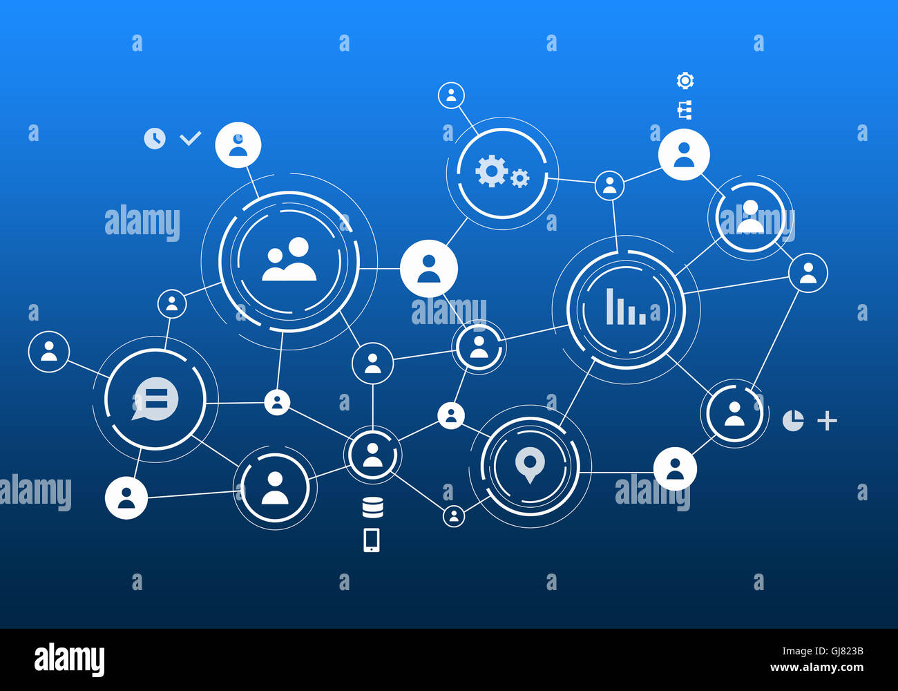 Social media communication Stock Photo - Alamy