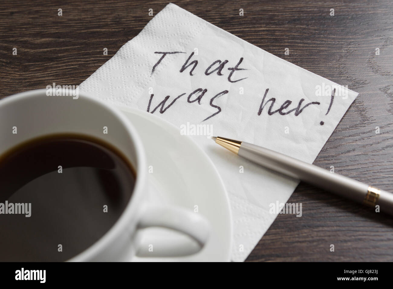 That was her Stock Photo - Alamy